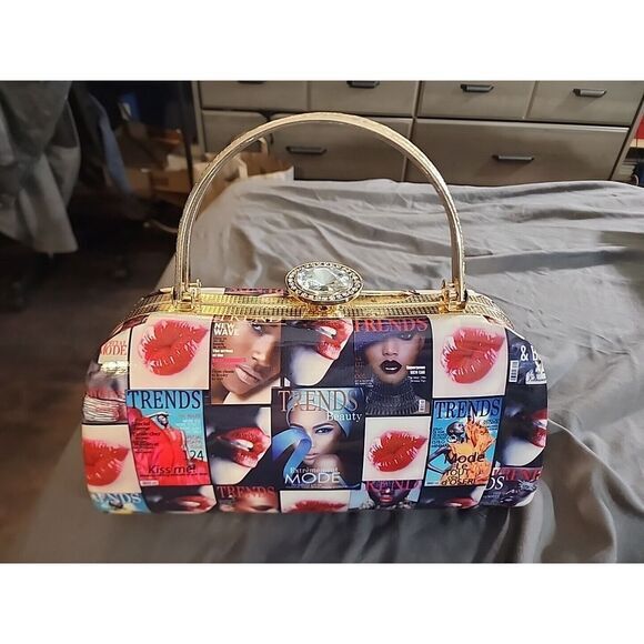 Bags | Trends Fashion Magazine Covers Hard Shell Handbag | Poshmark